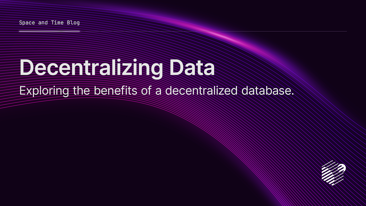 Decentralizing Data | Medium