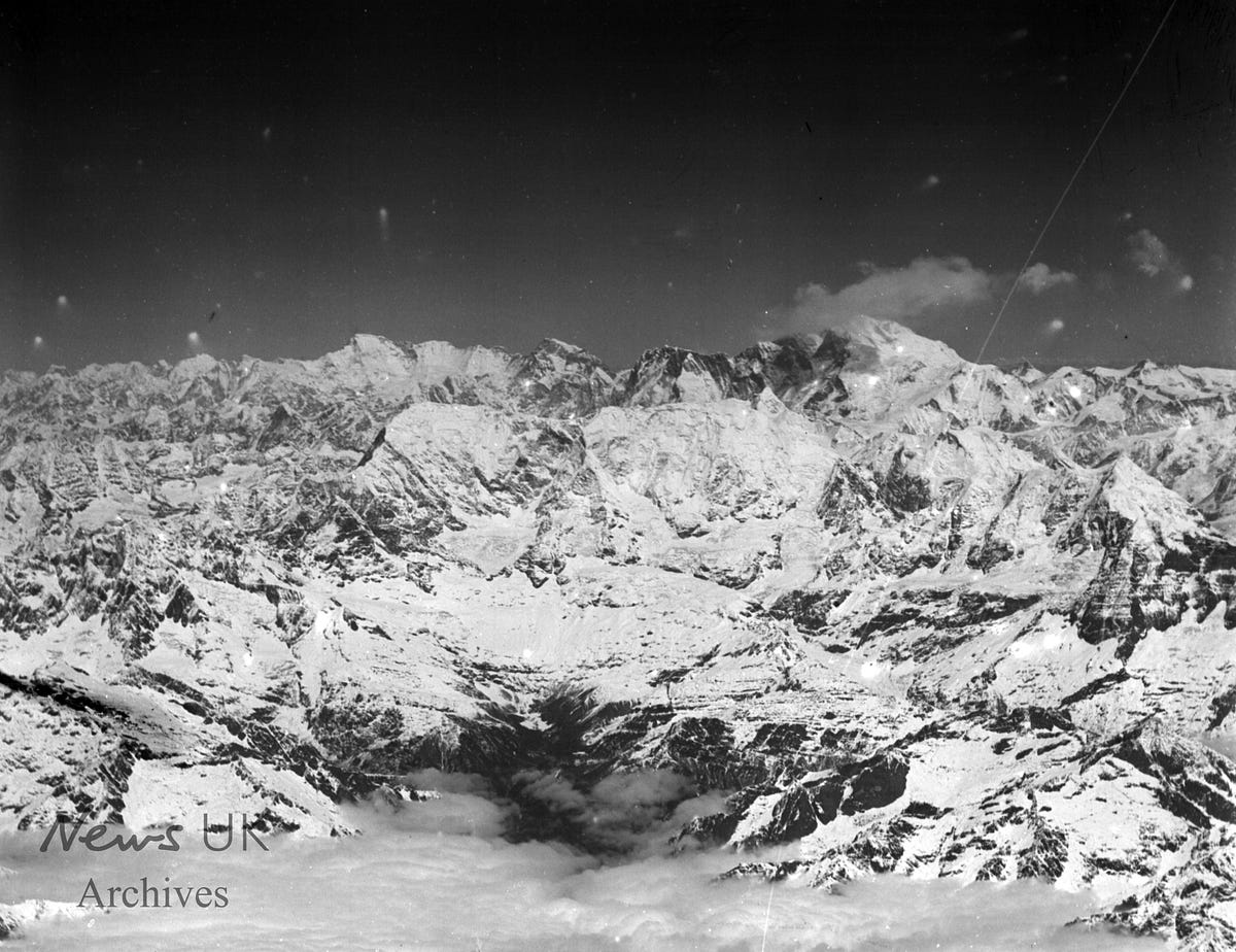 1933: First flight over Everest. On April 3, 1933 the Houston Mount ...