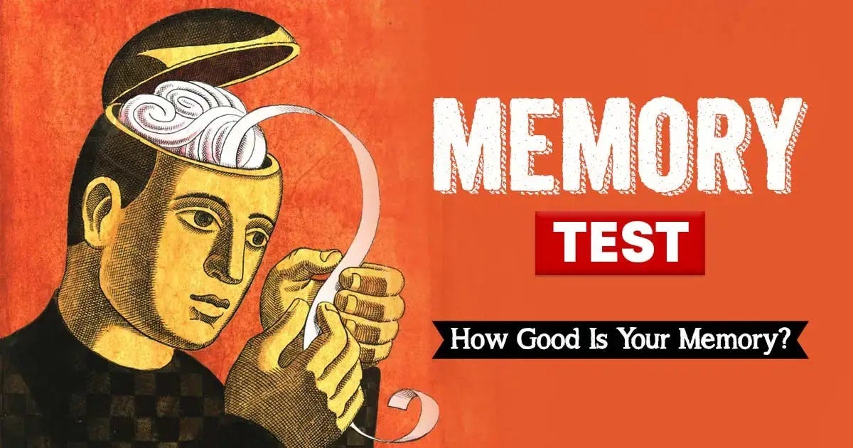 Memory Test. Memory is a fundamental cognitive… | by Mind Help | Medium