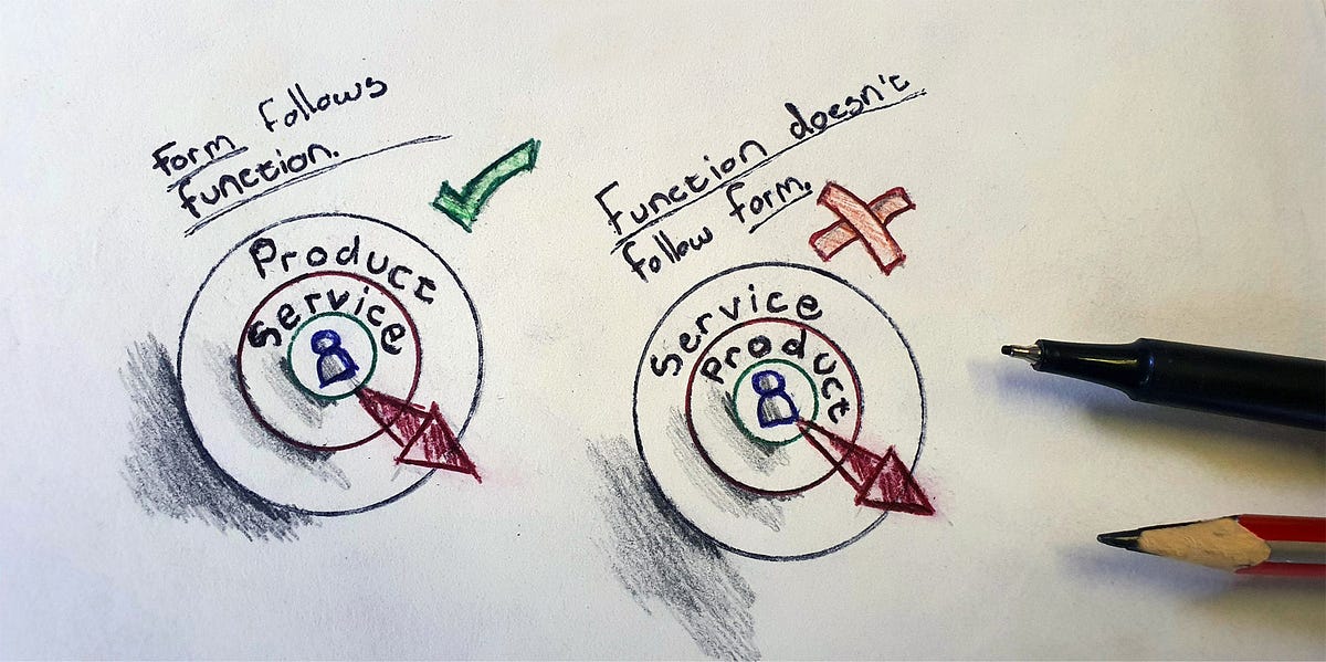 A service is not a product.. Our need to interact with products is ...