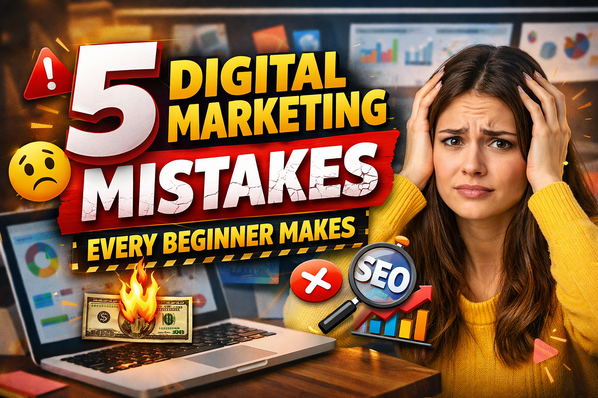 5 Digital Marketing Mistakes Every Beginner Makes. | by AKASH P V | Feb ...