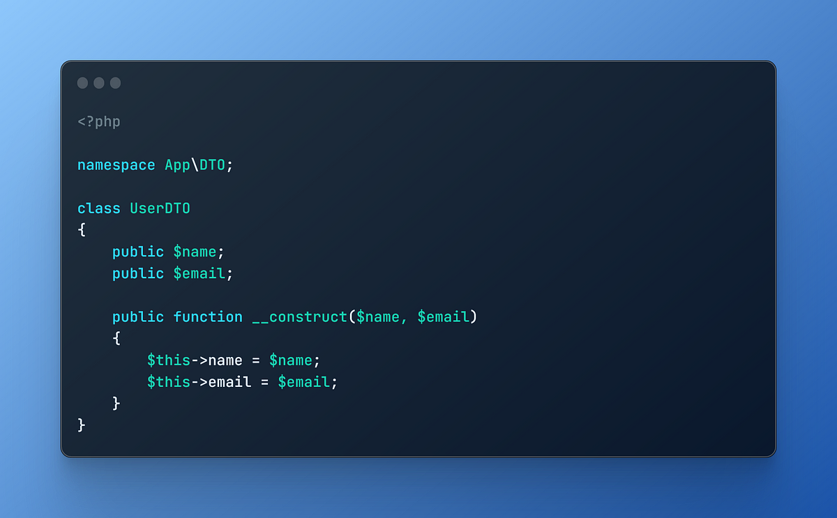 What Is Data Transfer Object Why Do We Use Dto In Laravel By Hamid Eghbali Medium