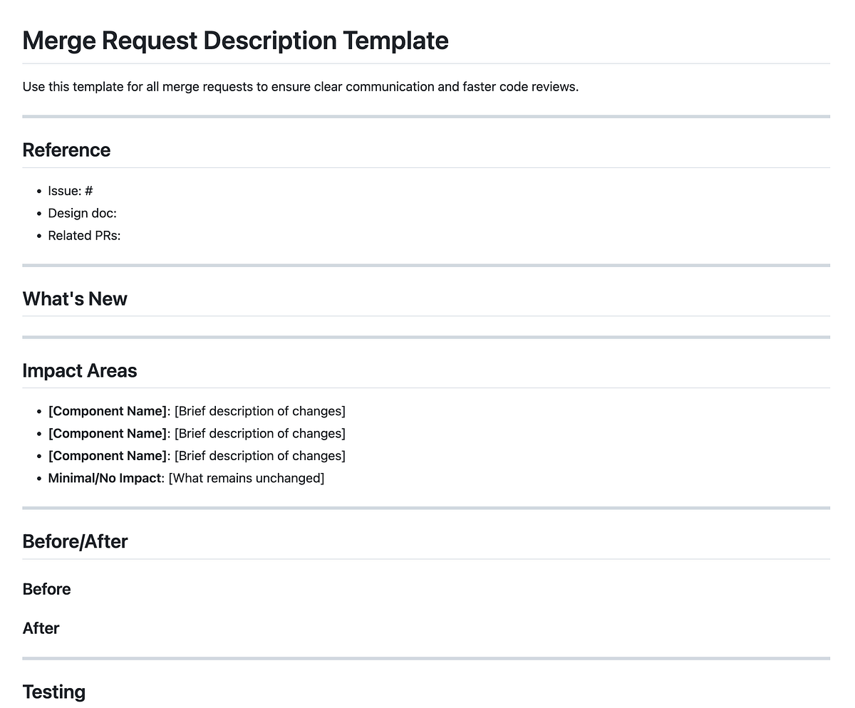How to Write a Merge Request Description That Your Team Will Actually ...