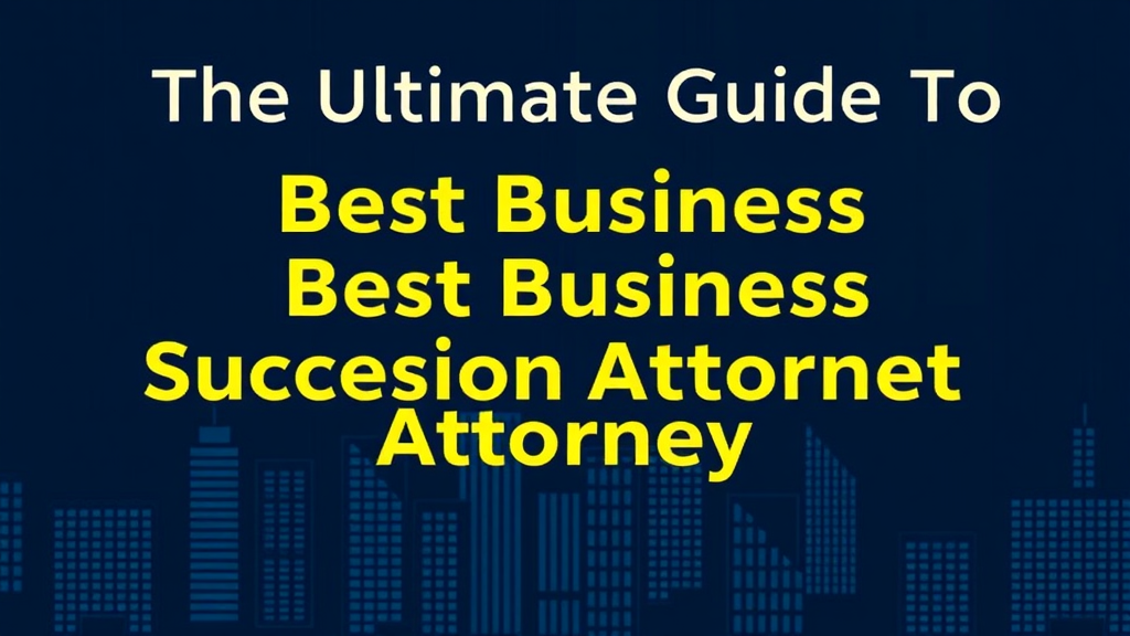 The Ultimate Guide To Best Business Succession Attorney | by Kaeden ...