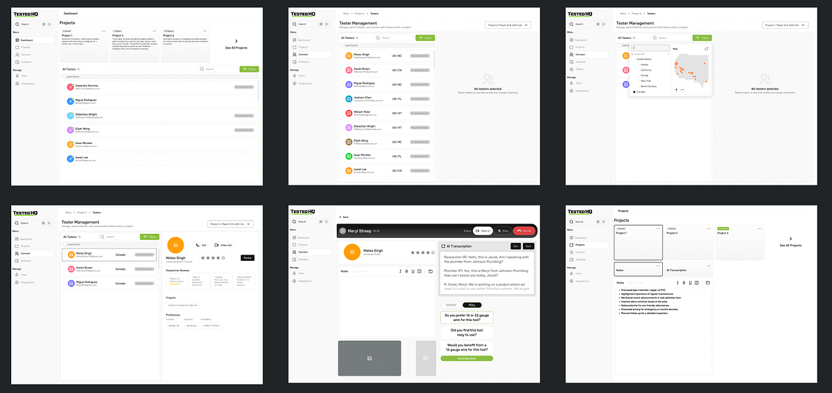 Sponsored Project: TestedHQ UI GD202 | by Siena Rohrbach | Medium