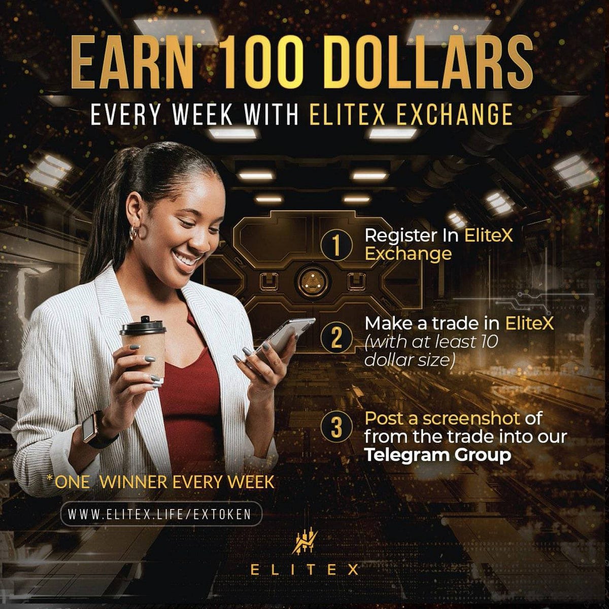 Win 100 USD EVERY WEEK! - Elitex Exchange - Medium