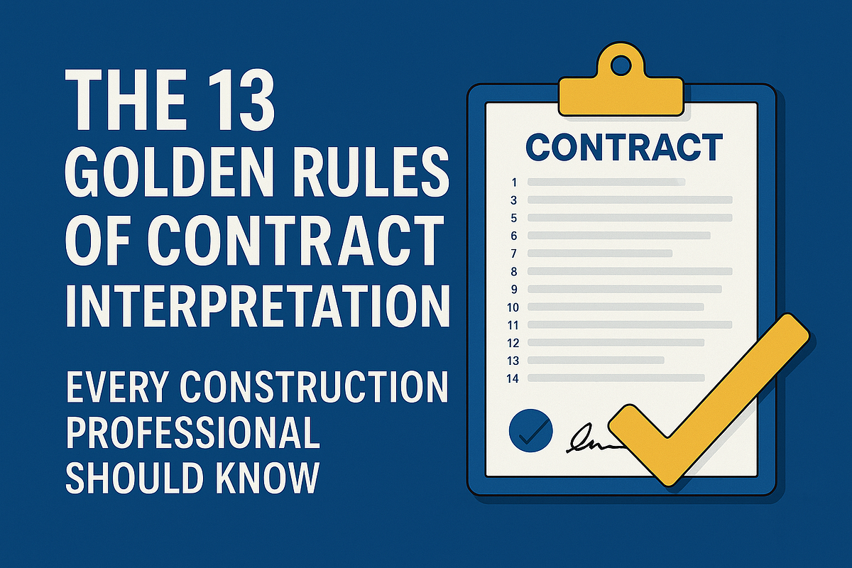 The 13 Golden Rules of Contract Interpretration that Every Construction ...