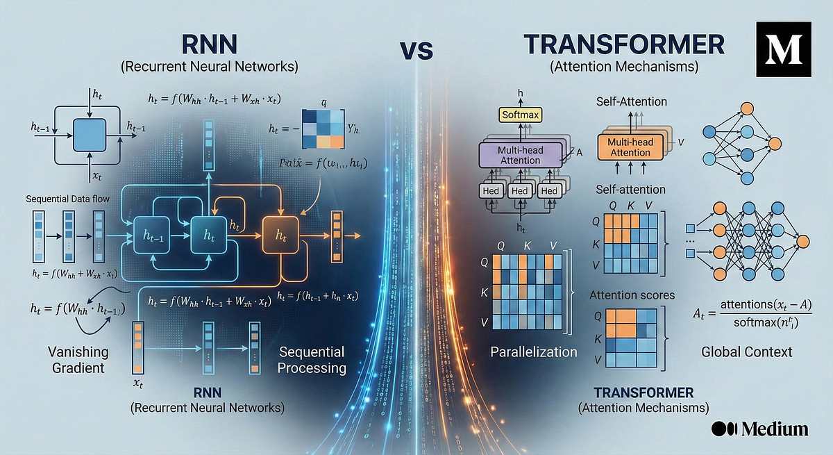 RNN vs. Transformer: Why Parallelization Won the AI Race | by Ege Oguz ...