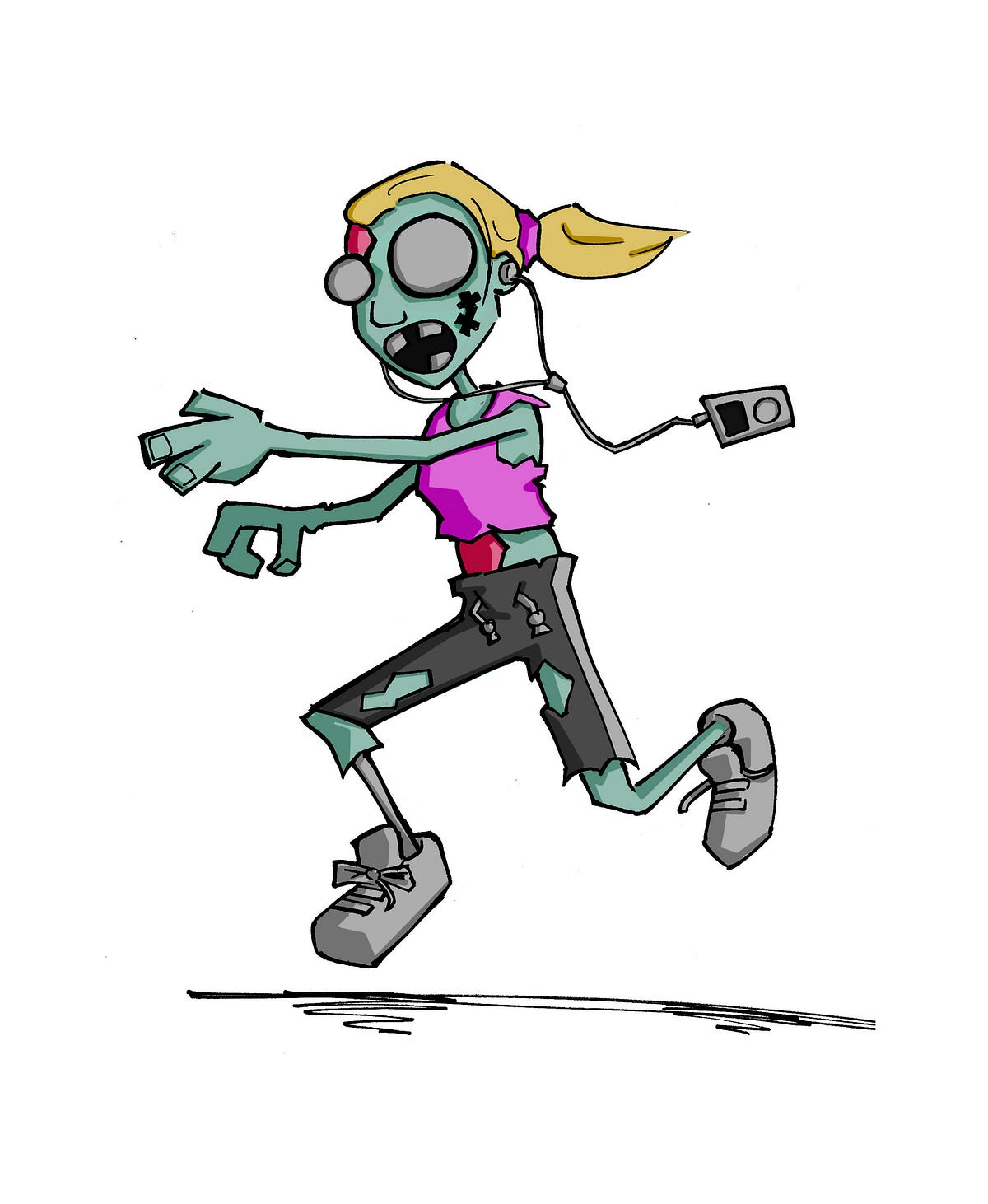 What do zombies and running have in common? | by Skirted Issue | Winter ...