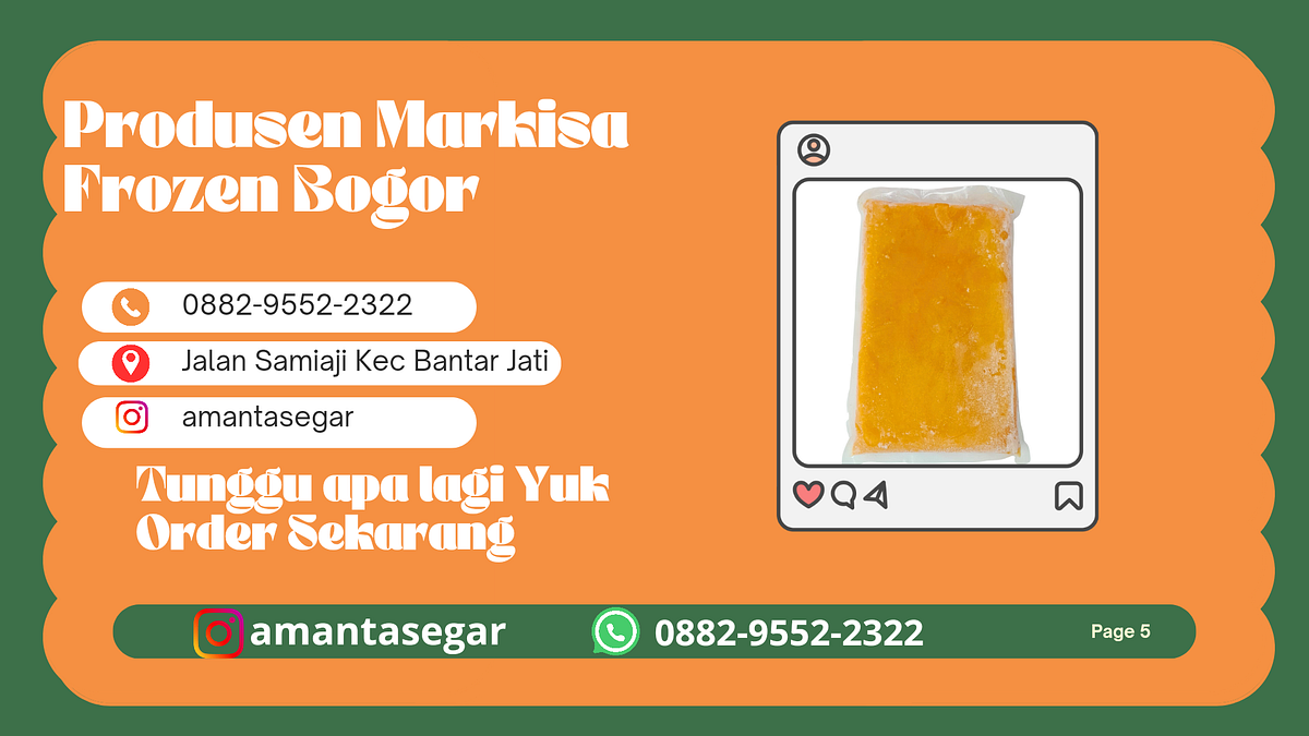 Markisa Segar Non Biji Frozen Bogor | 0882–9552–2322 | Kualitas Premium ...