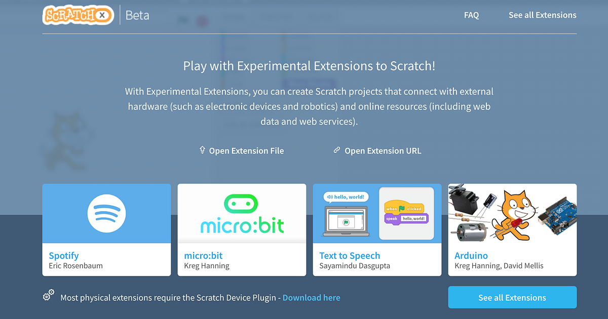 나만의 ScratchX Extension 만들기. 스크래치에 더 많은 가치를 주기 위한 날개를 달아주자. | by Kyuho ...