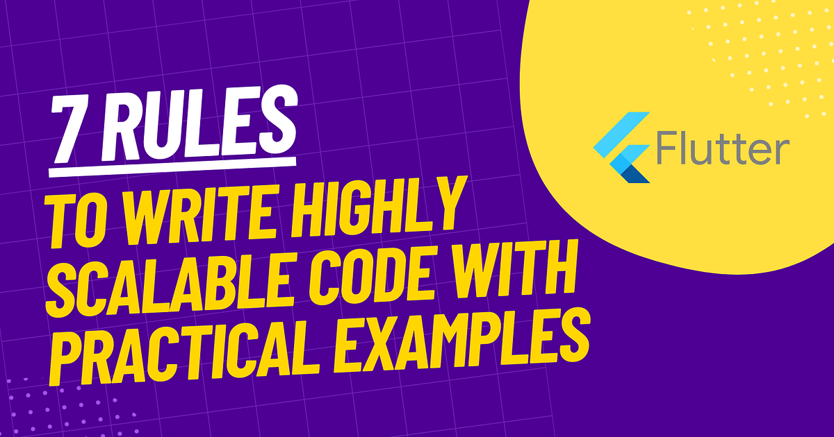 7 Rules to Write Highly Scalable Code with Practical Examples 🚀 | by Yatendrakumar | Jul, 2023 ...