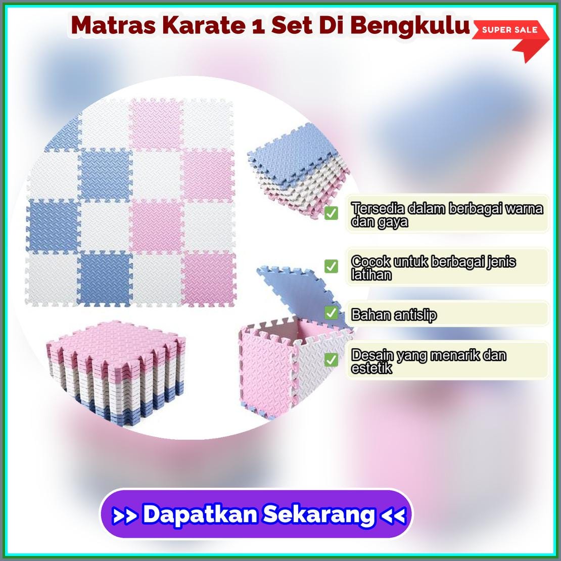 Matras Karate 1 Set Di Bengkulu - Alat Lompat Tinggi - Medium