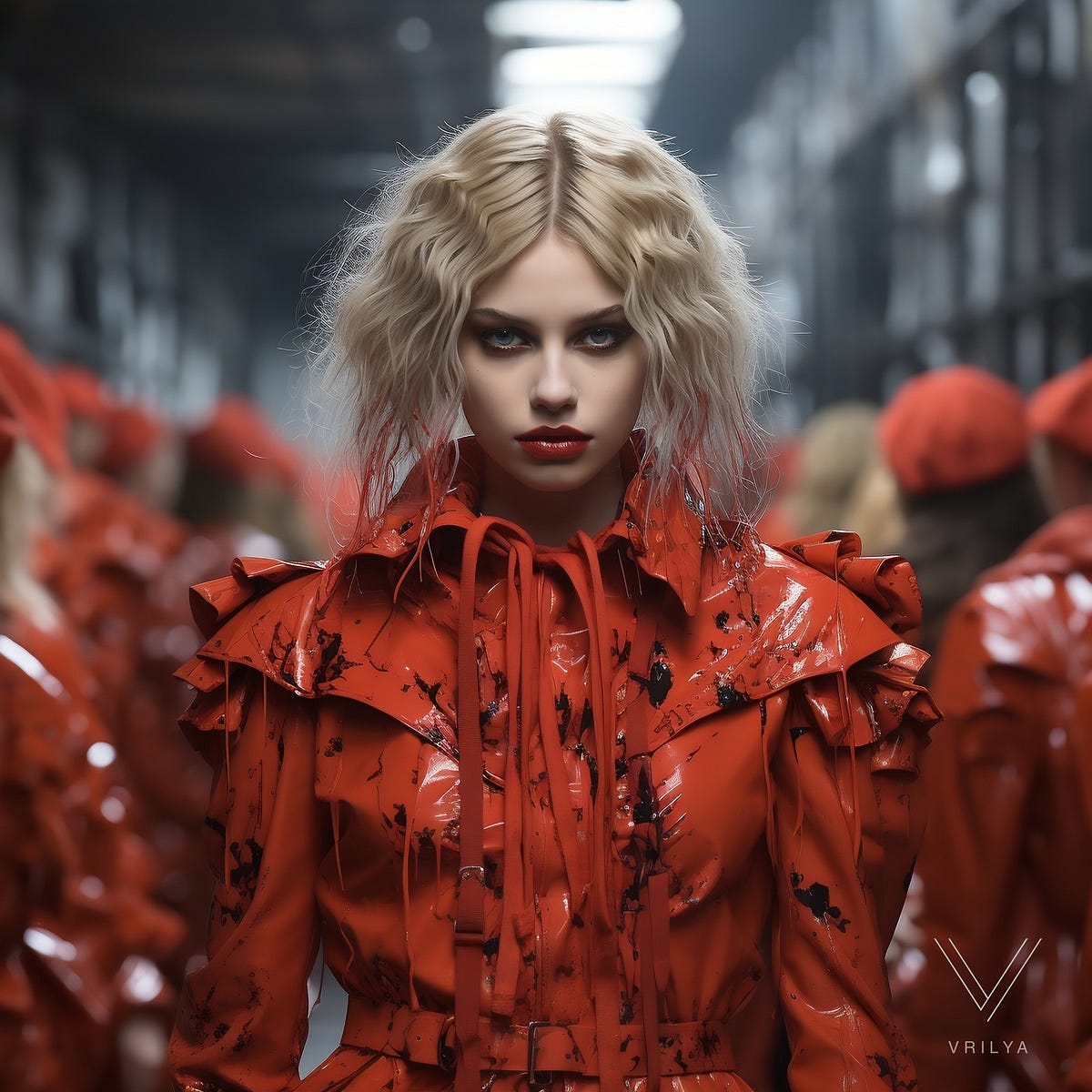 Splashed in Paint: An AI Catwalk Experience | by Vrilya Jarac | Medium