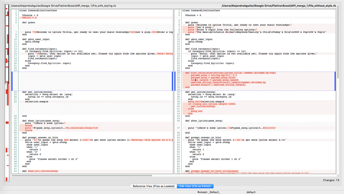 File Comparison Tools (DiffMerge) | by Alejandro Aguilar | Medium