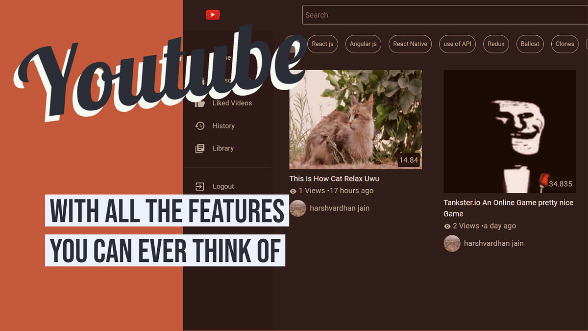 Fully Functional Youtube Clone Using Firebase, FFmpeg, And React | by Jainharsh | Geek Culture ...