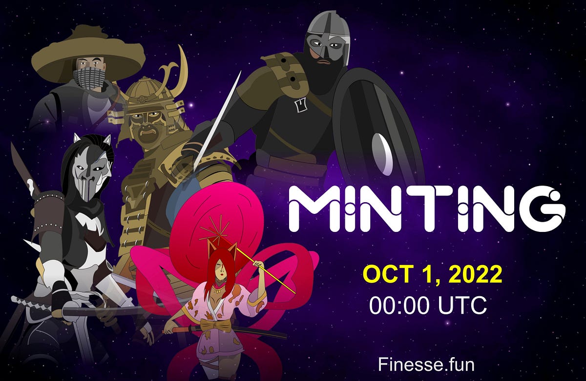 FINESSE “Genesis Samurai NFT Collection” Drops on Oct. 1, 2022 | by KaJ ...