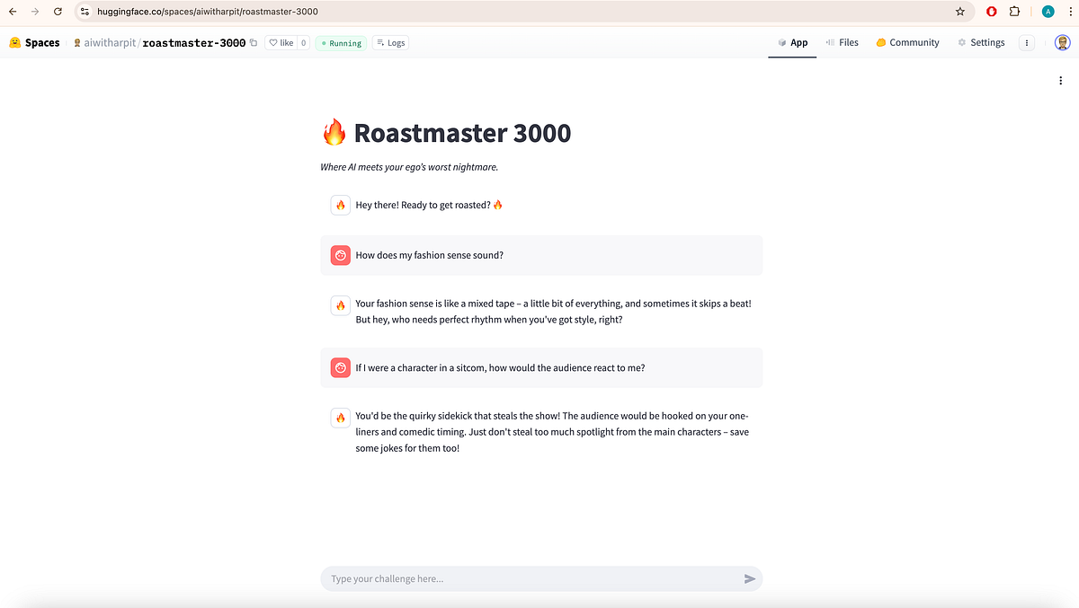Build the Roastmaster 3000: A Light-Hearted Chat Bot Powered By AI | by ...