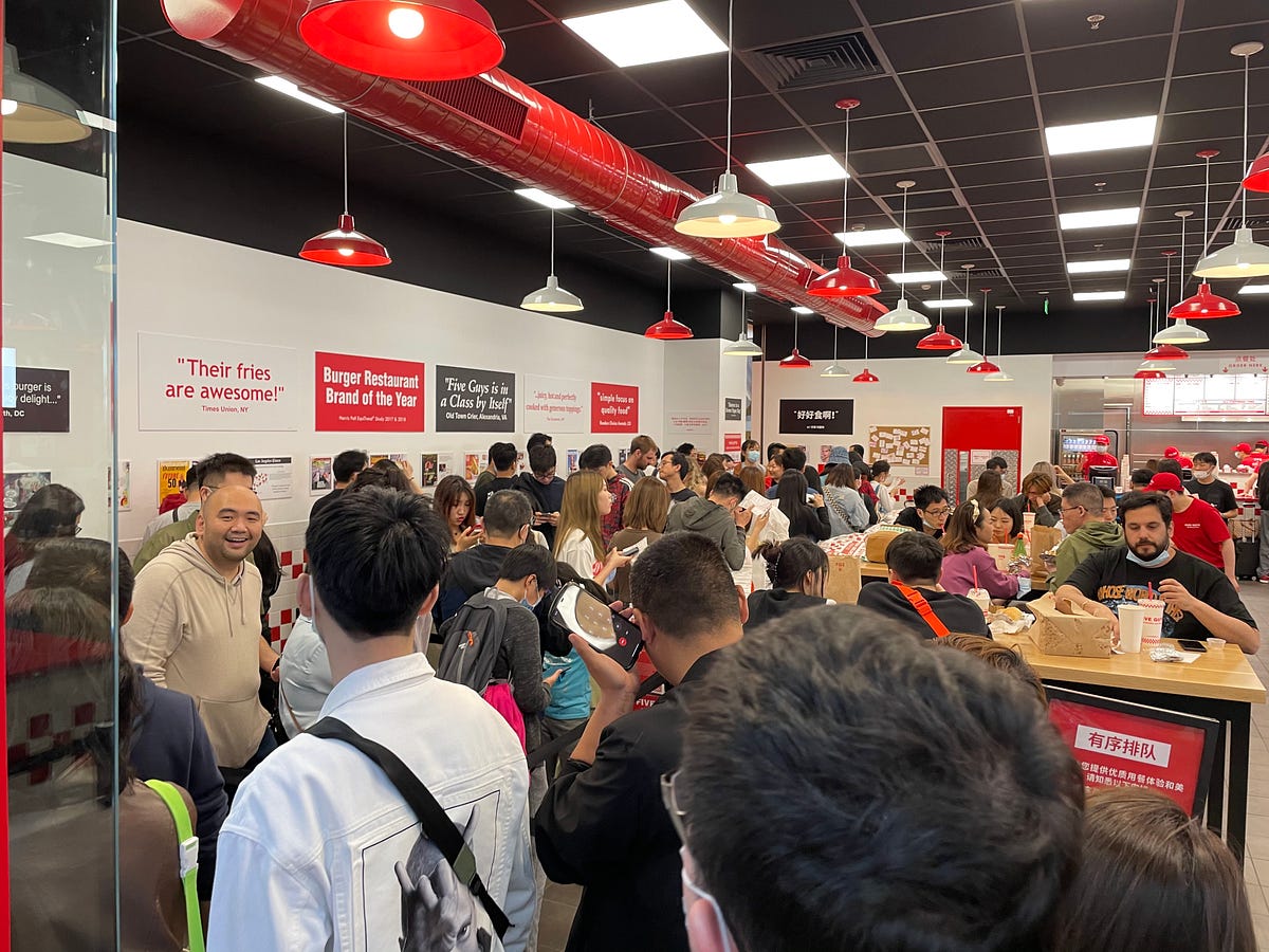 Five Guys is Printing Money in Shanghai | by Jordan Fraser | Money Clip ...