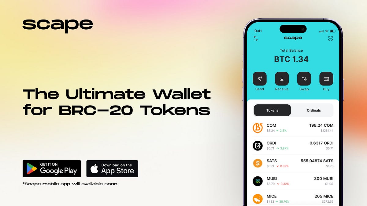 Scape: The Ultimate Wallet for BRC-20 Tokens in the Web3 Ecosystem | by Scape | Medium