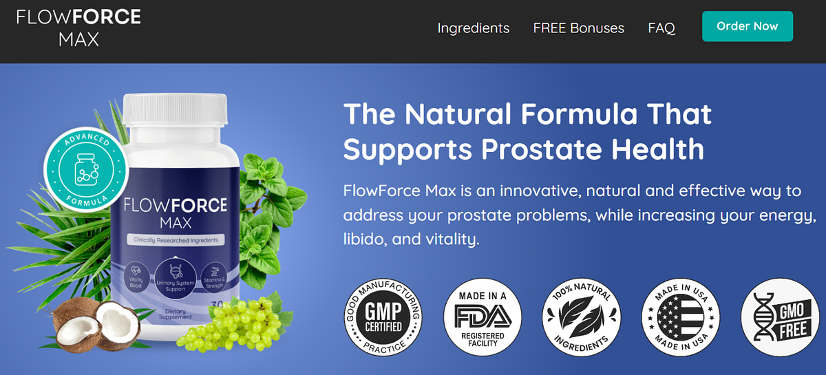 FlowForce Max Australia:– [Top Reviews] 100% Natural Health Product ...