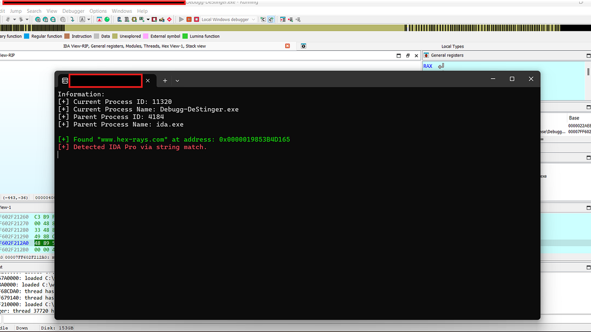 Memory-Mirage for Anti-Debugging. Use of in-memory string scans to ...