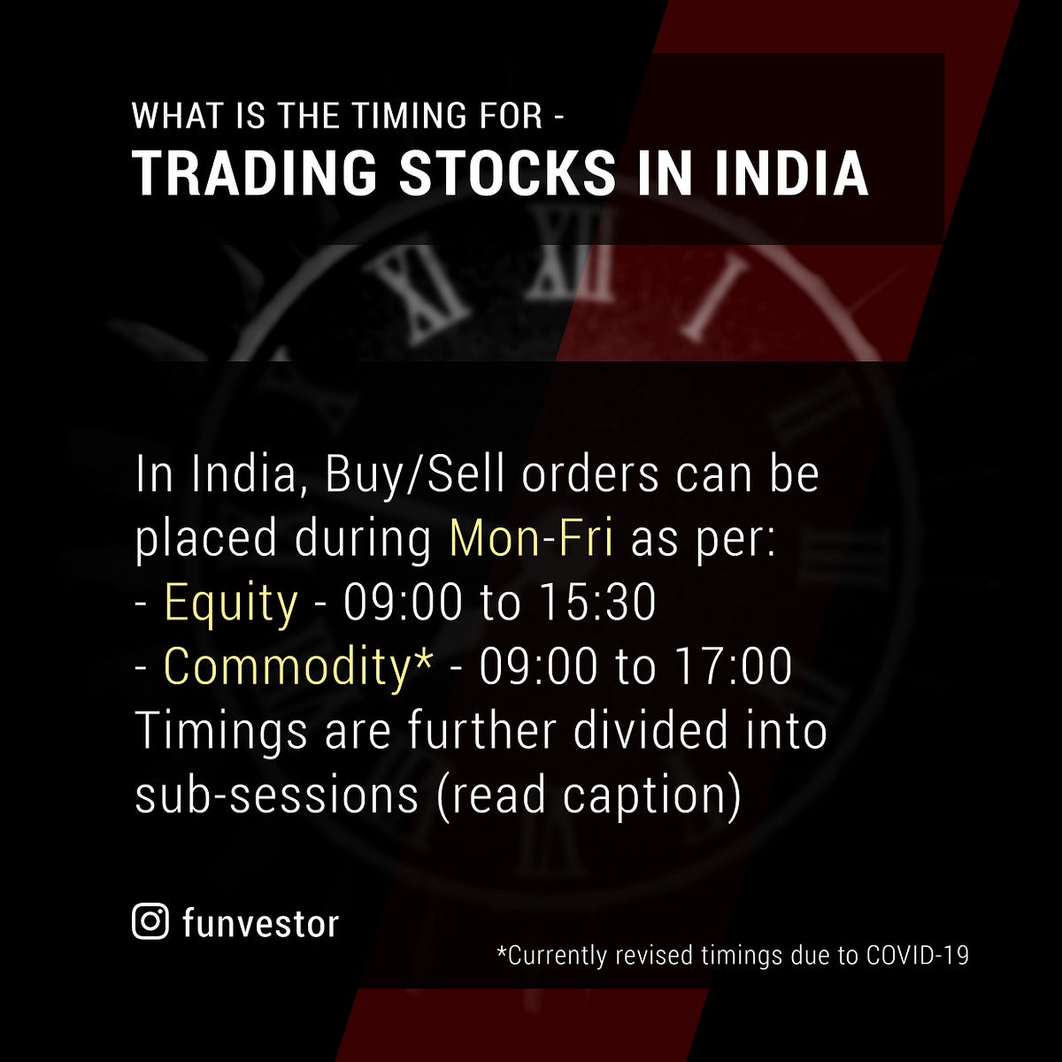 Market hours — Indian Stock Market | by Funvestor | Medium