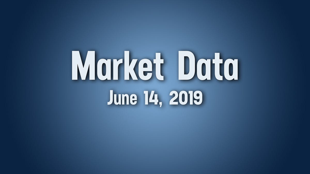 Market Data: June 14, 2019. Market data report provided by XTRD FIX ...