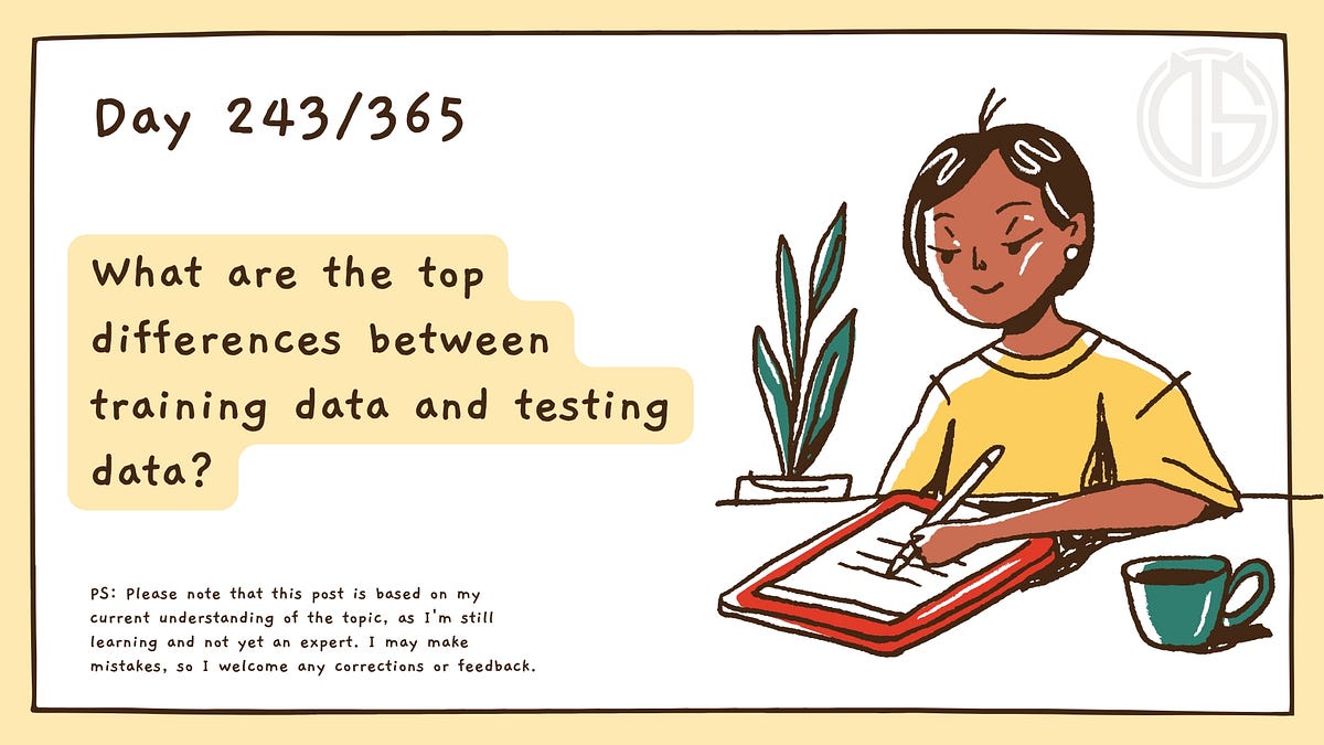 What are the top differences between training data and testing data ...