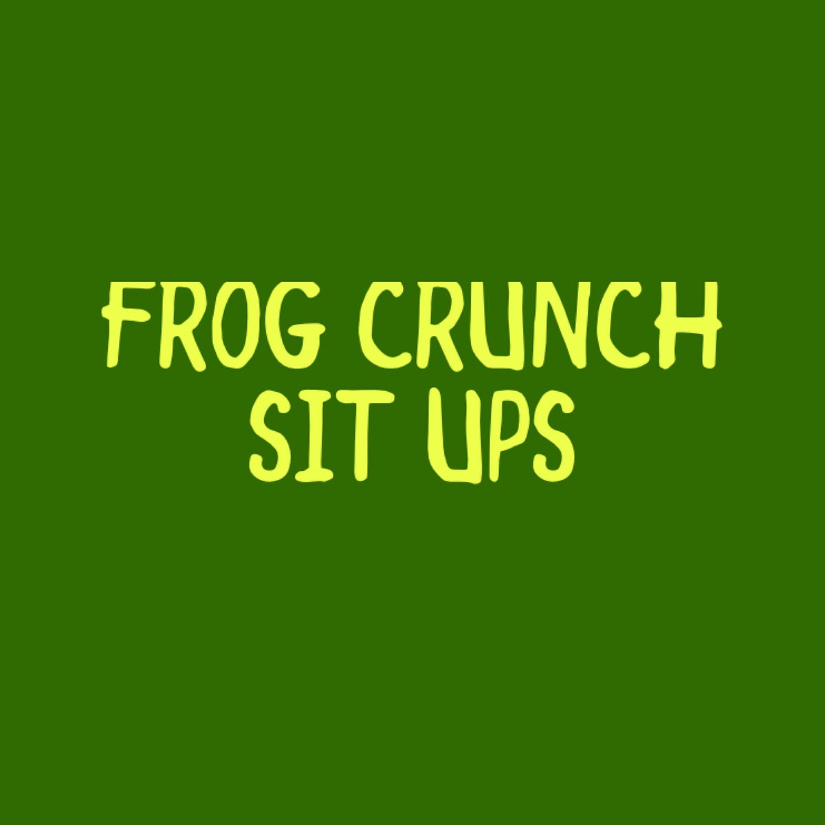 Frog Crunch Sit Ups | by ENFINITE BALANCE | Jun, 2023 | Medium