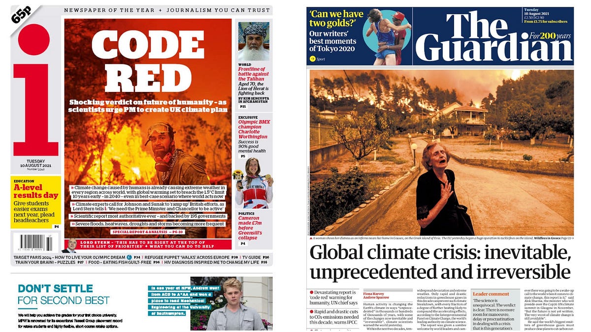 ‘Code Red for Humanity’: The UN IPCC Report’s Alarming Findings | by ...