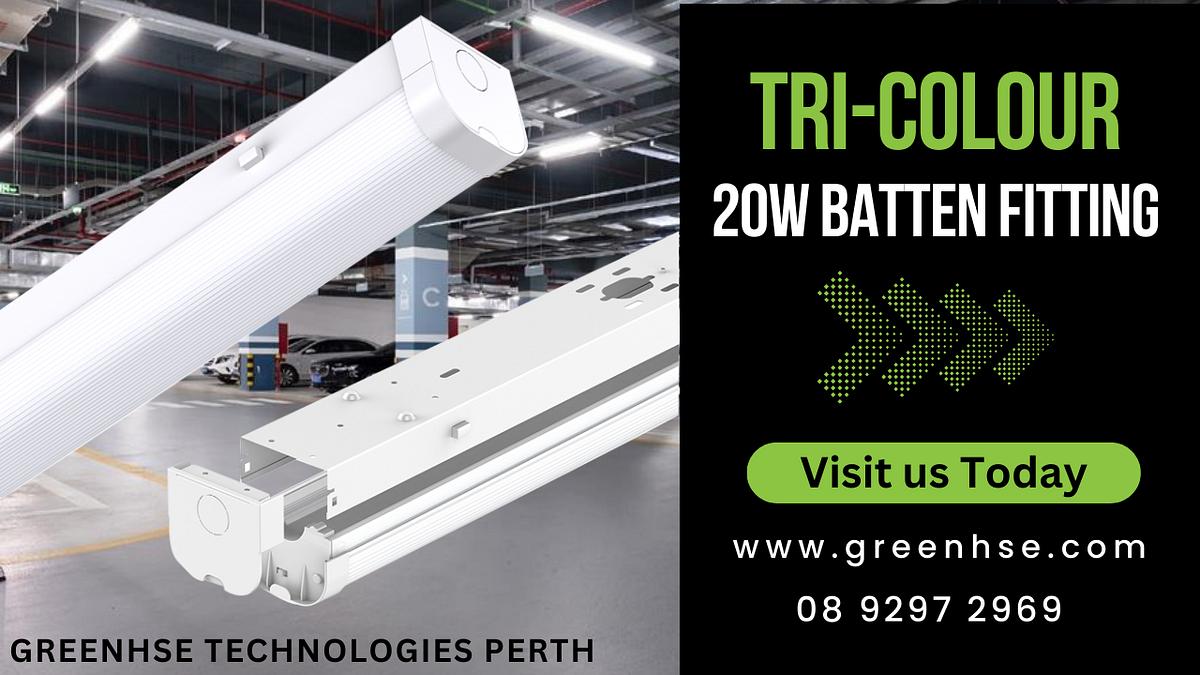 20W TriColour Batten Fitting 60cm by Greenhse Perth - Greenhouse ...