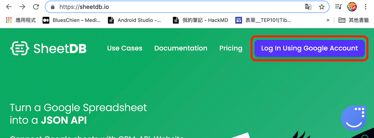 建立Google試算表串接SheetDB - BluesChien - Medium