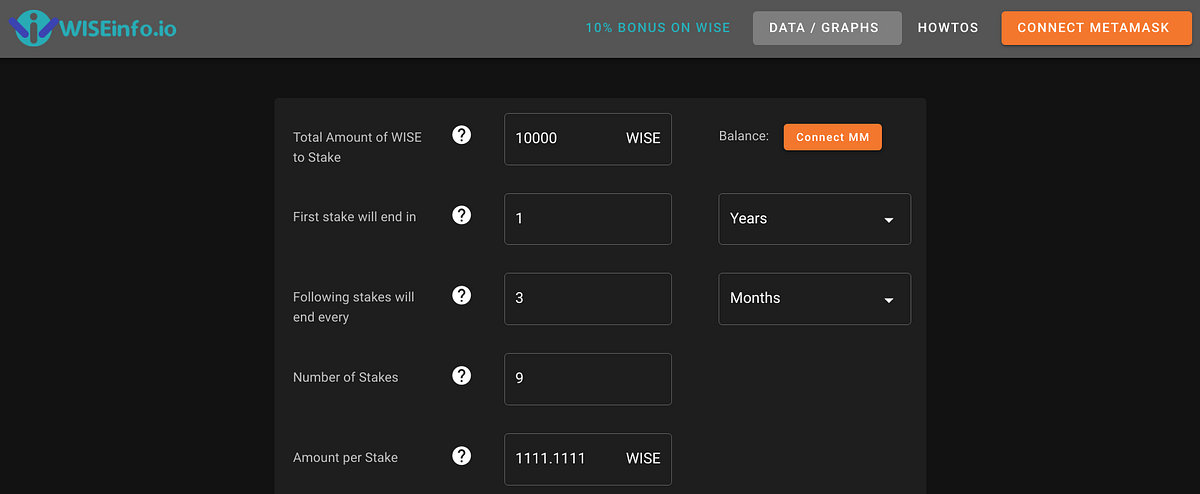 How to easily create WISE Ladder Stakes with wiseinfo.io | by WISEinfo ...