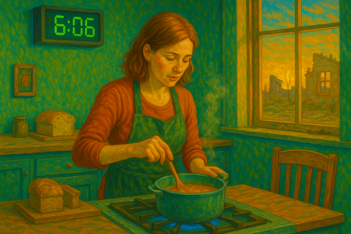 The 6:06 Paradox Pattern. When the world ended, she kept dinner… | by ...