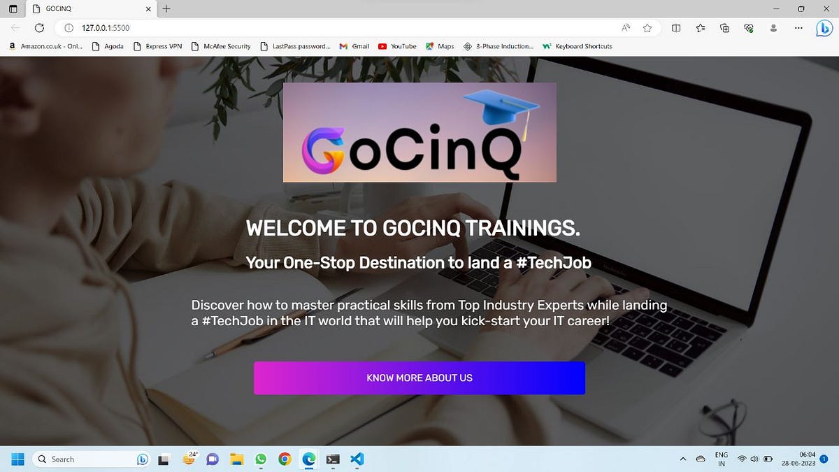 creating e-tech website - Sumanth Musthyala - Medium