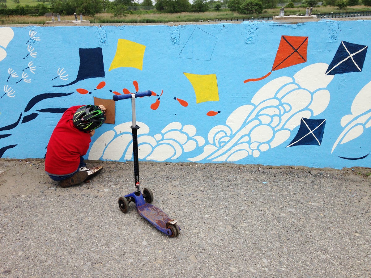 “WIND TRAVELERS”, a community collaborative mural completed! Freshkills ...