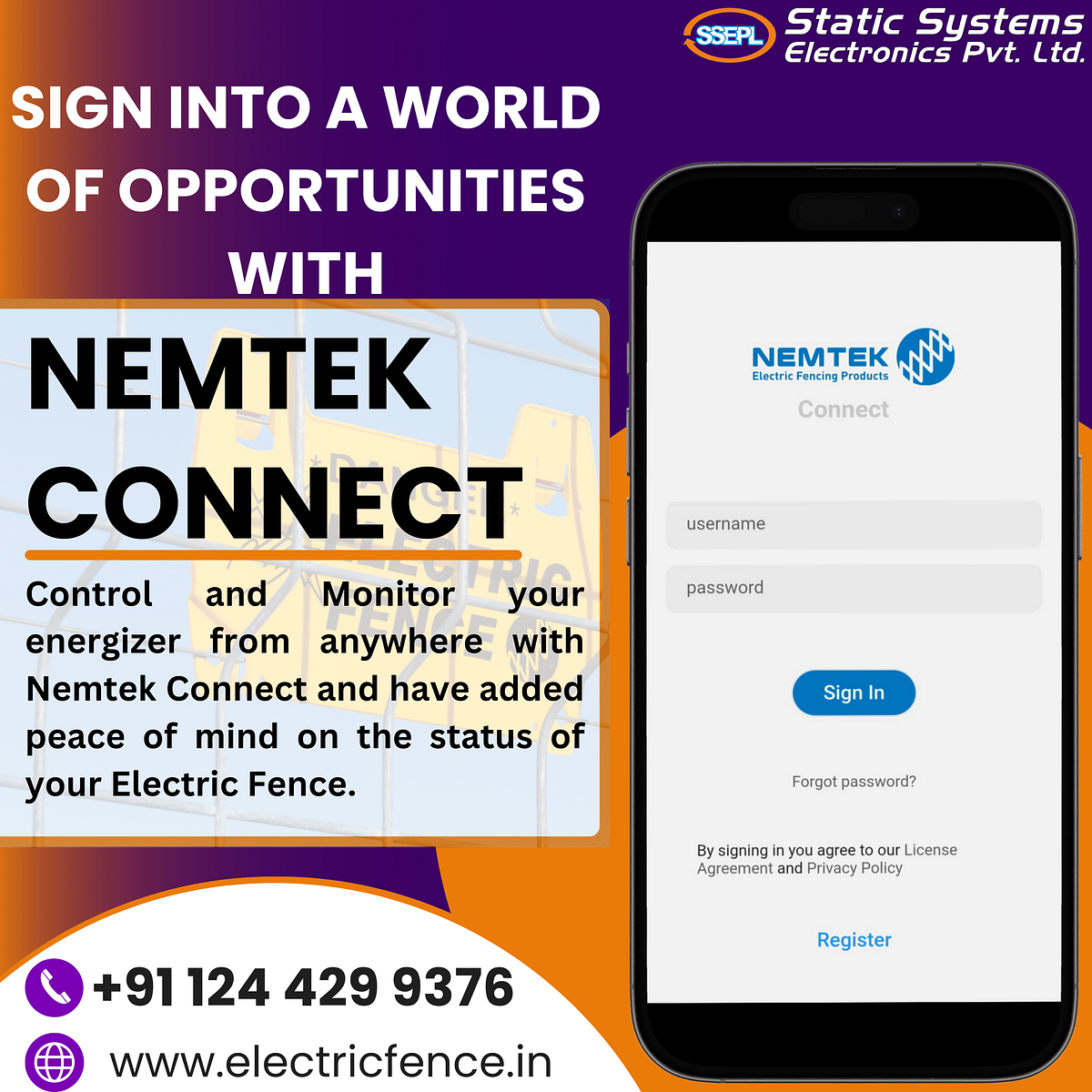 Control and Monitor your Electric Fencing’s Energizer from anywhere with Nemtek Connect - Static ...