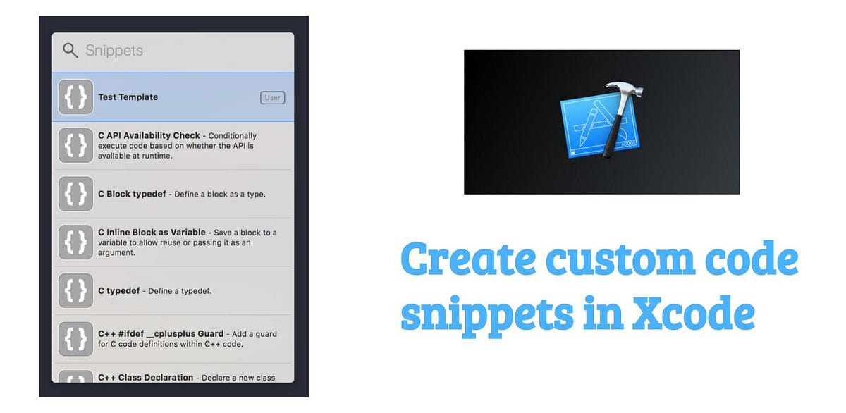 Increase productivity by using custom code snippets | by Aaina jain | Swift India | Medium