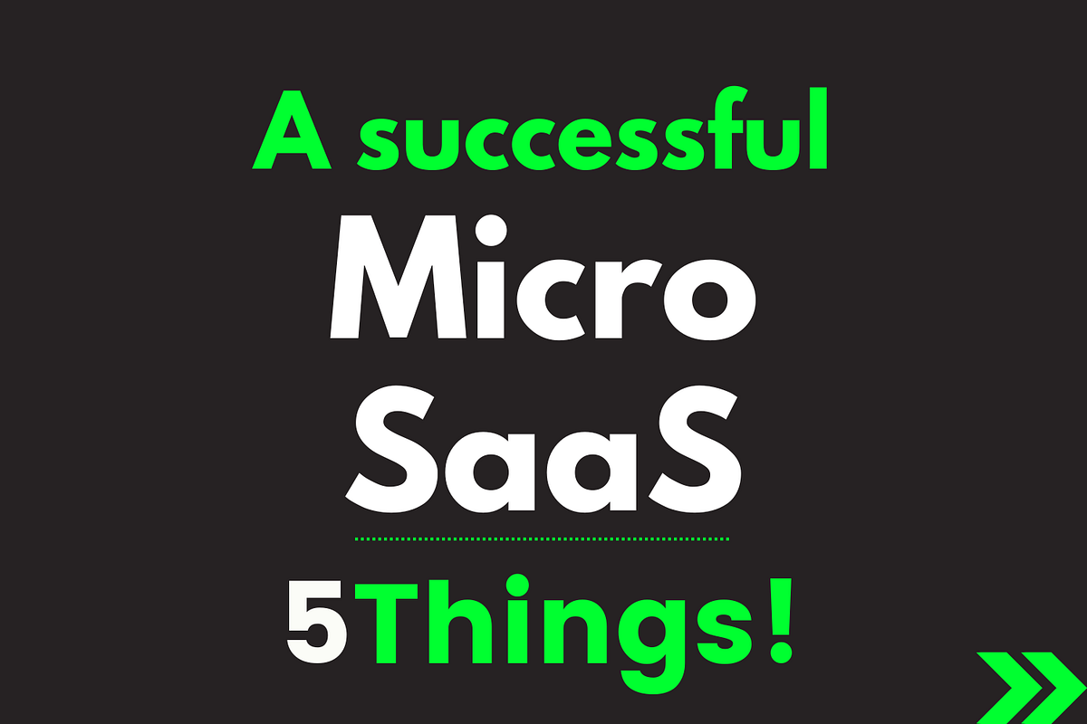 5 Things Successful Micro SaaS Startups Have In Common | by ...
