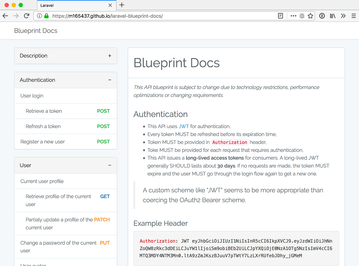 Rendering your API Blueprint specification with Laravel | by Michael Schmidt-Voigt | Medium