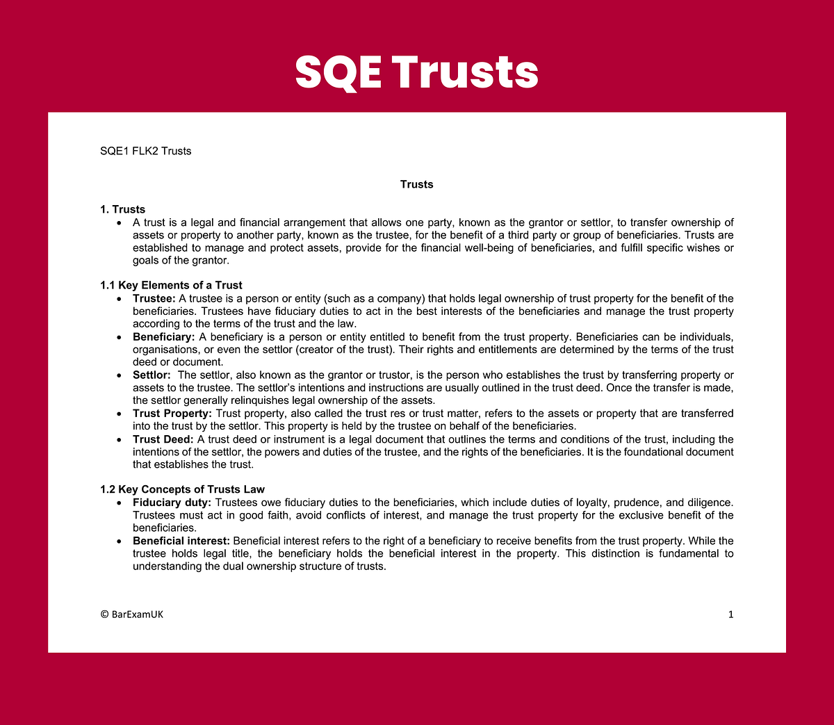 SQE Trusts - BarExamUK - Medium