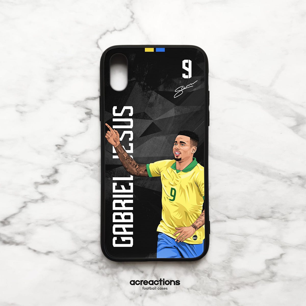 Gabriel Jesus Brazil Black Panzer Case | AC Football Cases - Moraandrew - Medium