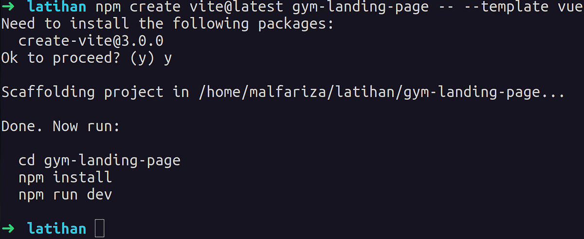 Slicing Gym Landing Page dengan Vue 3 Part 1 : Init project | by AlfaRiza | Medium