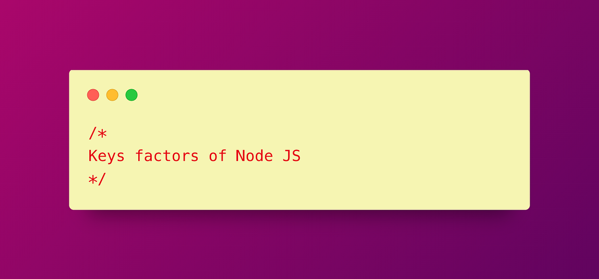 Key features of Node JS. "Although it operates on a single… | by Mansi ...