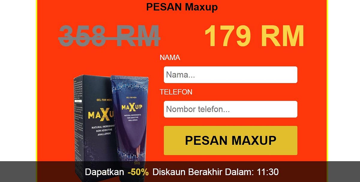 MAXUP Gel untuk kuasa seks. :Kajian Gel MAXUP Lelaki: | by ...