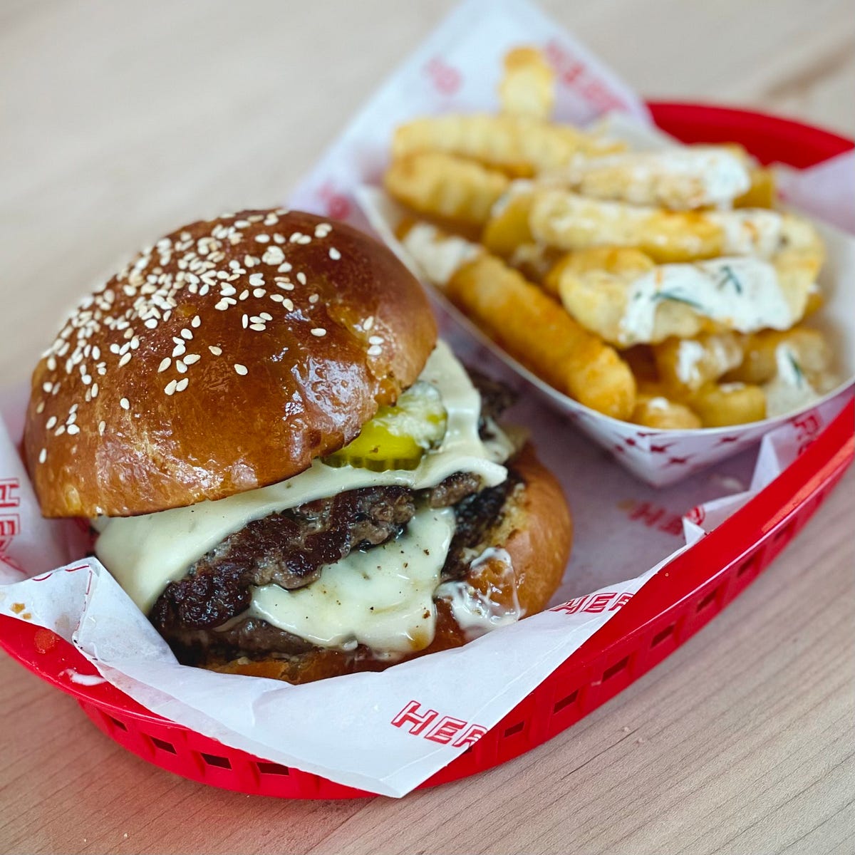 The Dad Burger: Hero Doughnuts & Buns | ATL Burgers