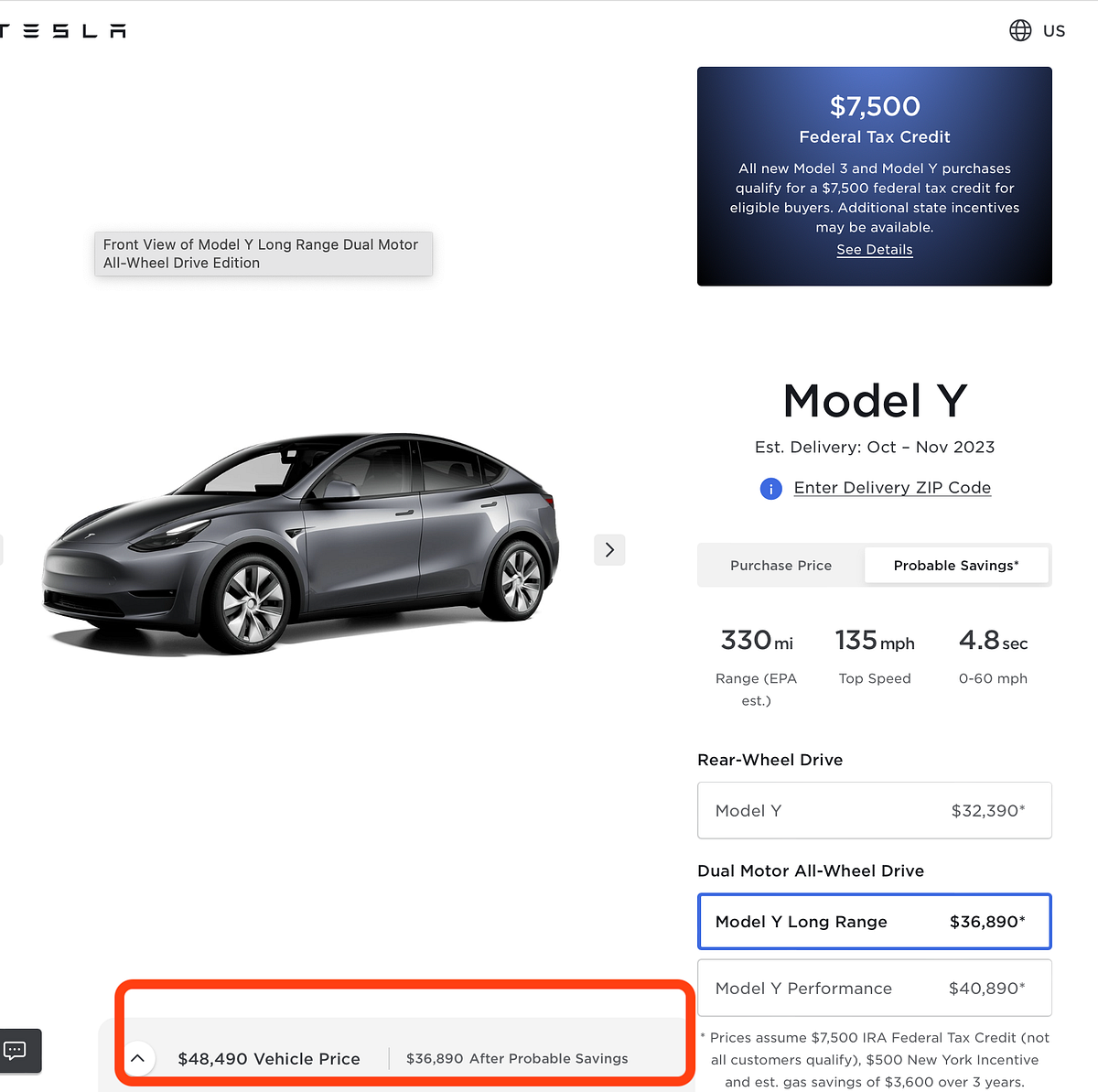 Tesla Model Y price drops October 2023 | Only Used Tesla | Medium