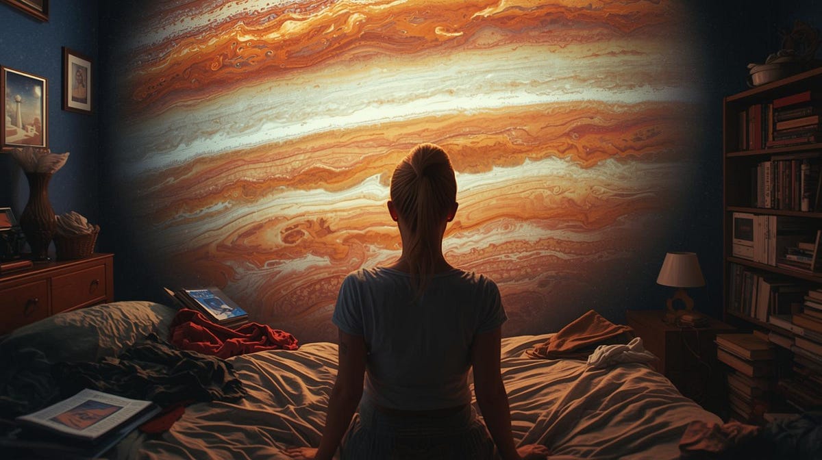 Me vs. Jupiter. A gas giant spins on hydrogen; I spin… | by Amy Slanger ...