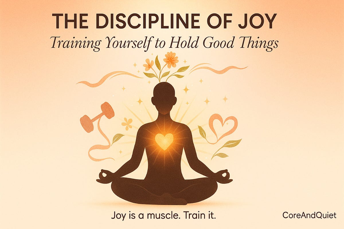 📖 The Discipline of Joy: Training Yourself to Hold Good Things | by ...